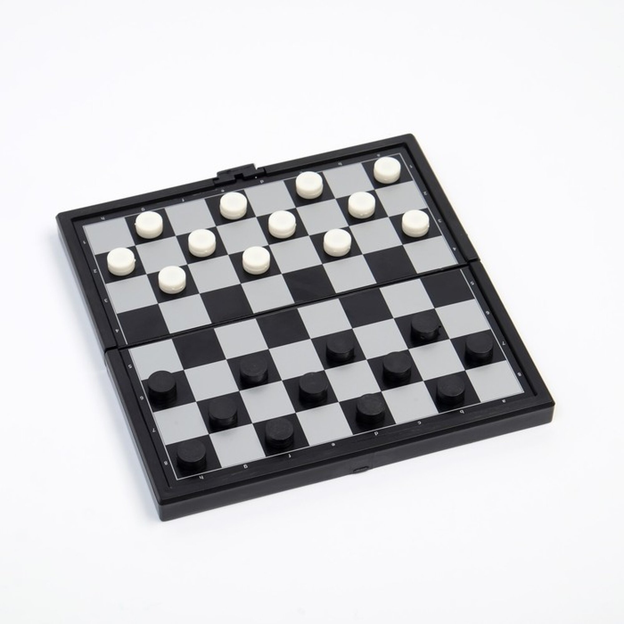 Шашки классические «Игра началась», магнитные, компактные 13×13 см