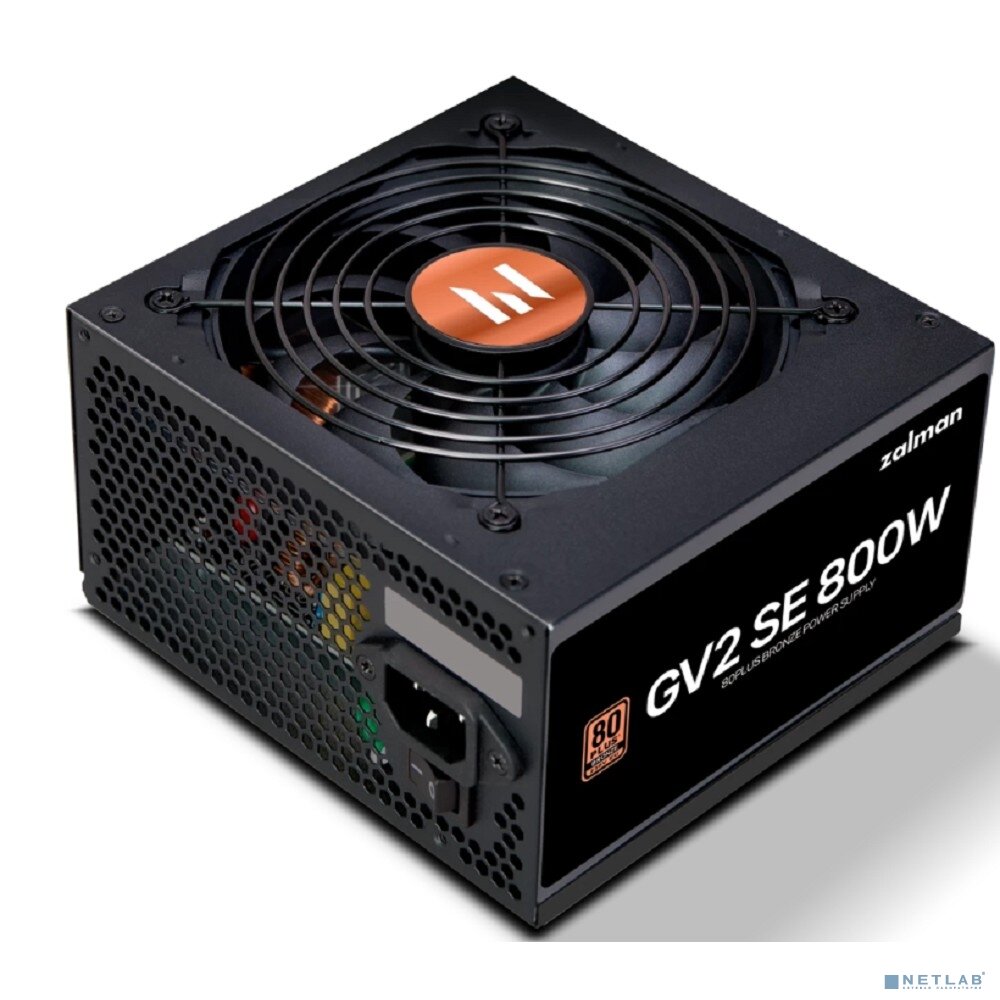 Zalman ZM800-GV2SE <800W, ATX12V v2.52, APFC, 12cm Fan, 80+ Bronze, Ret>
