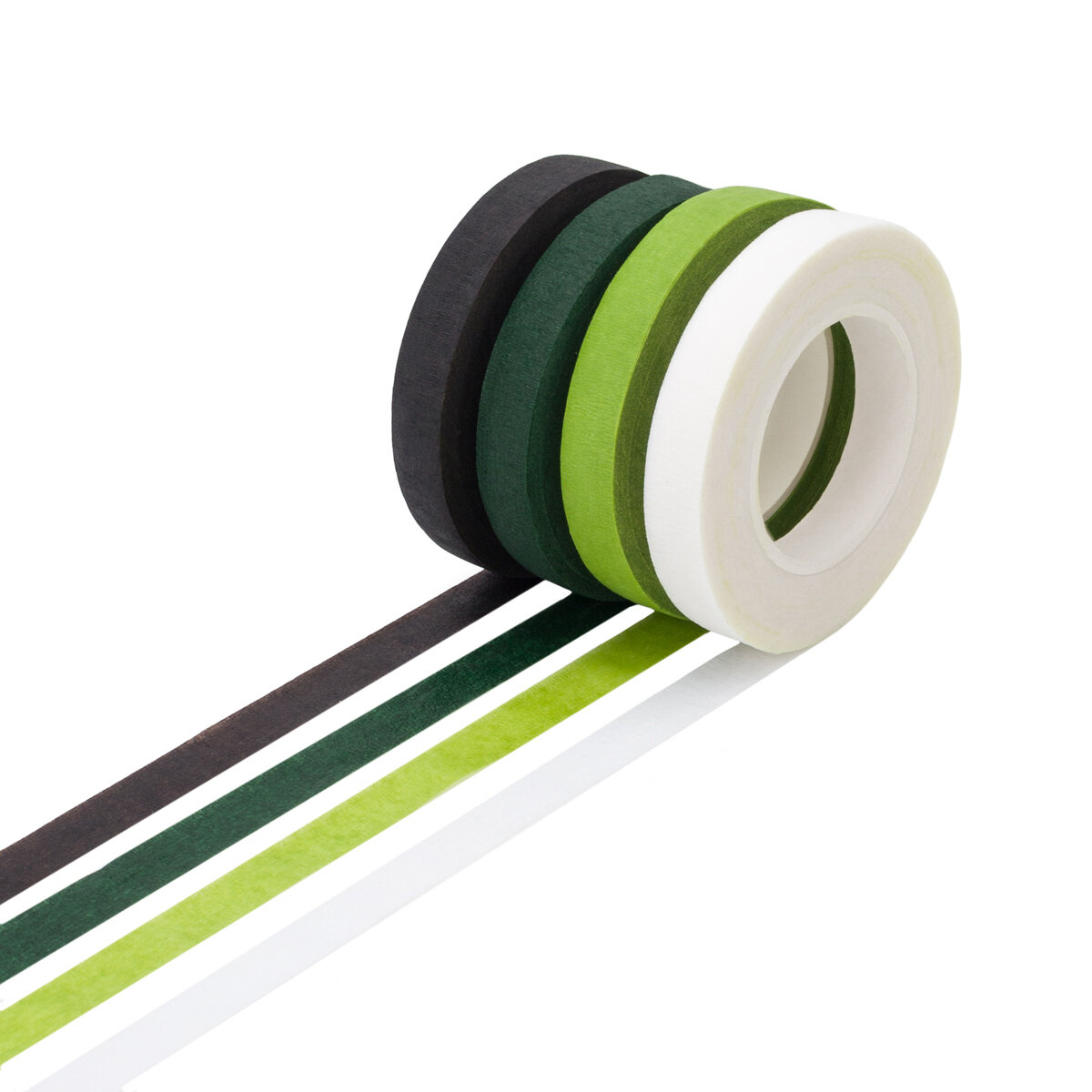 Тейп лента флористическая, набор из 4 штук, 12 мм, длина 27 м, Айрис