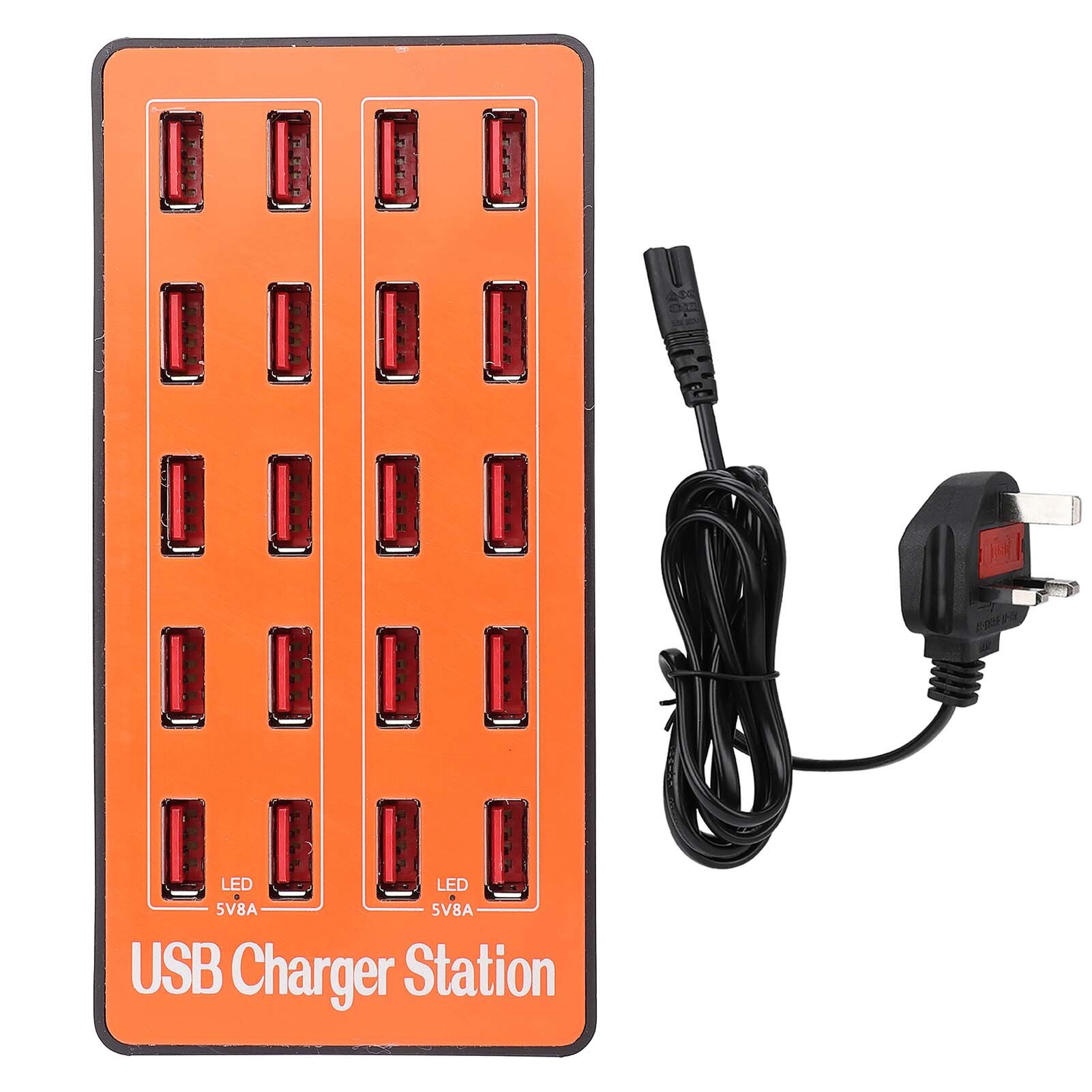 18A/5V быстро зарядка 20 портов USB Hub Fast Heat Dissipation USB -зарядка -