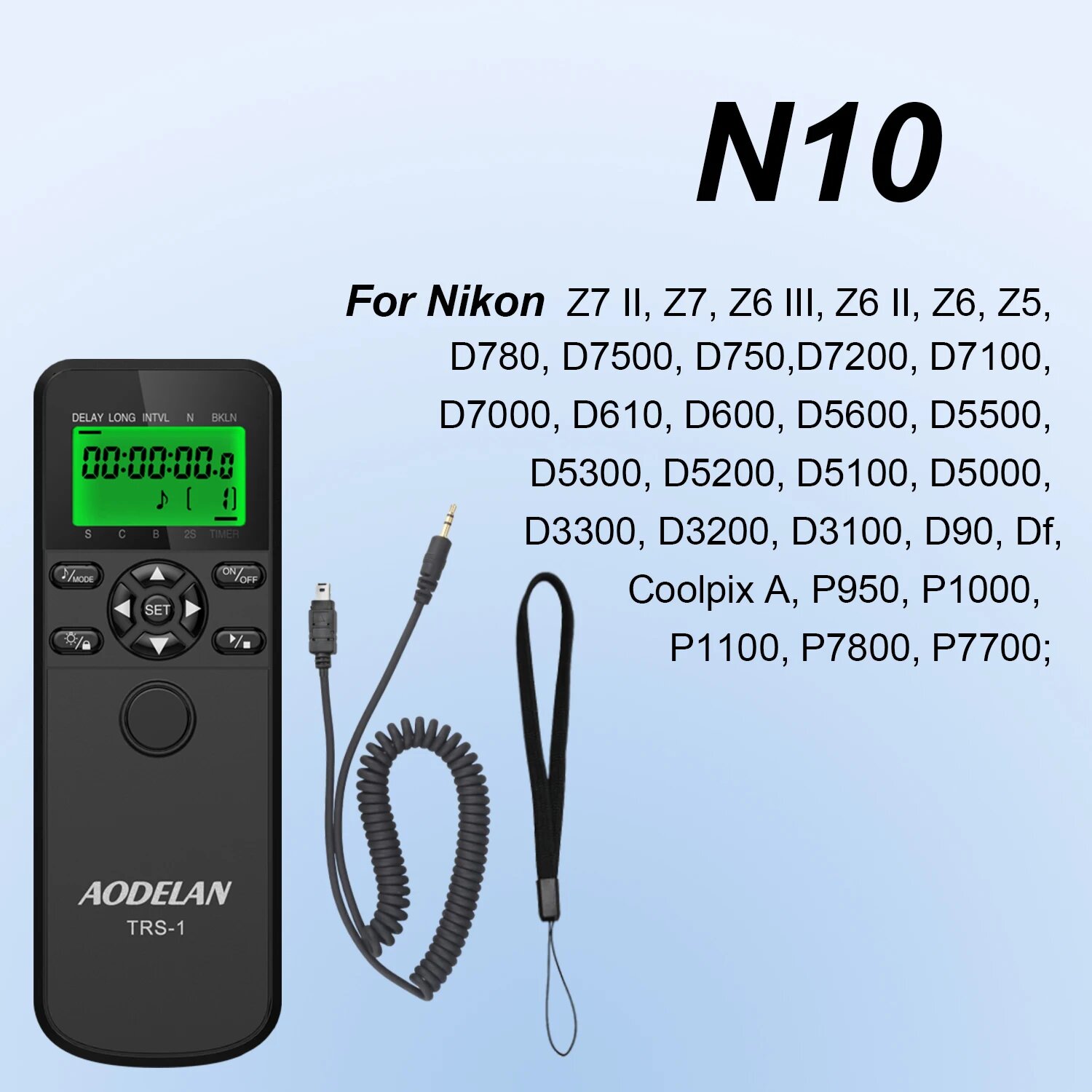 Дистанционный таймер AODELAN TRS-1 N10 для Nikon