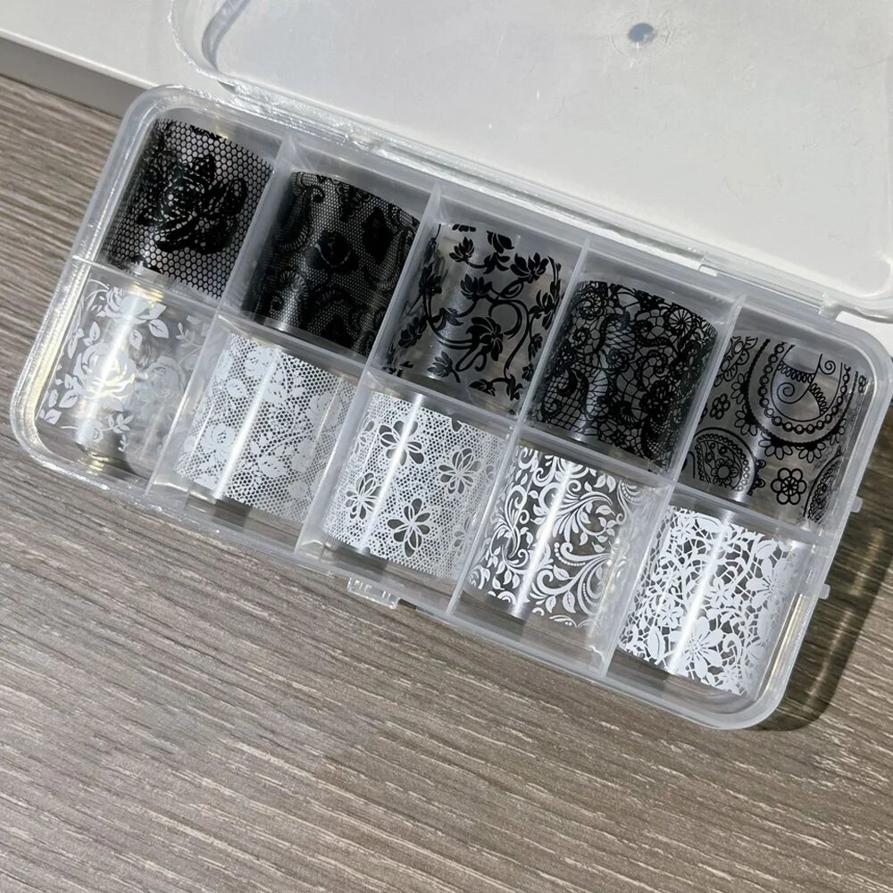 Кружевные наклейки для ногтей, 2.5x50 см
