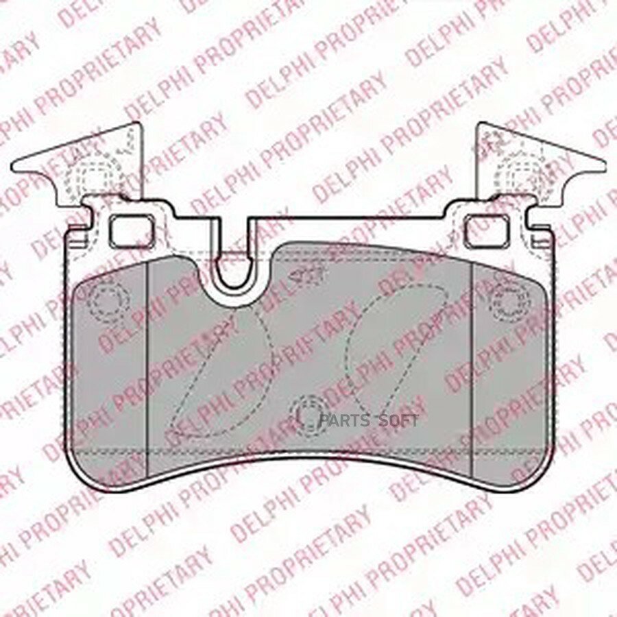 DELPHI LP2151 Колодки тормозные дисковые C63 AMG, CLS63 AMG, E63 AMG, ML63 AMG, SL55 AMG, SL63 AMG, SL65 AMG