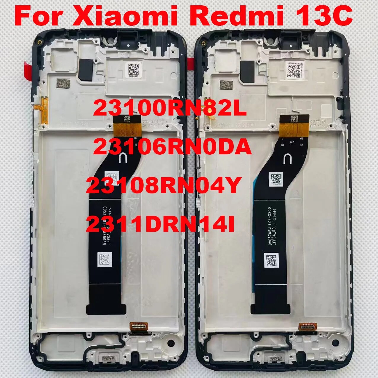 6,74 'оригинальный новый для Xiaomi Redmi 13C 4G 5G Poco C65 ЖК-экран с сенсорным дигитайзером рамка для Xiaomi Poco M6 5G ЖК-запчасти LCD with frame