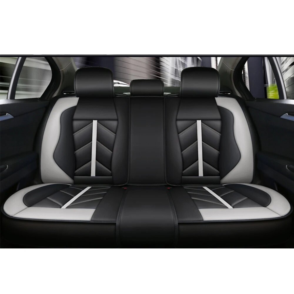 Кожаный чехол на автомобильное сиденье для Suzuki Swift Jimny Baleno Celerio Ciaz Liana Ignis Vitara, подушка переднего и заднего сиденья, автомобильные аксессуары Gray Rear