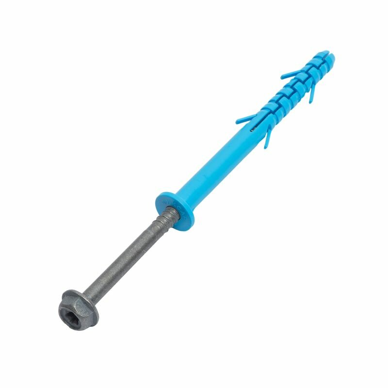 Дюбель фасадный нейлоновый Европартнер 10х115 мм с шурупом 4 шт/уп