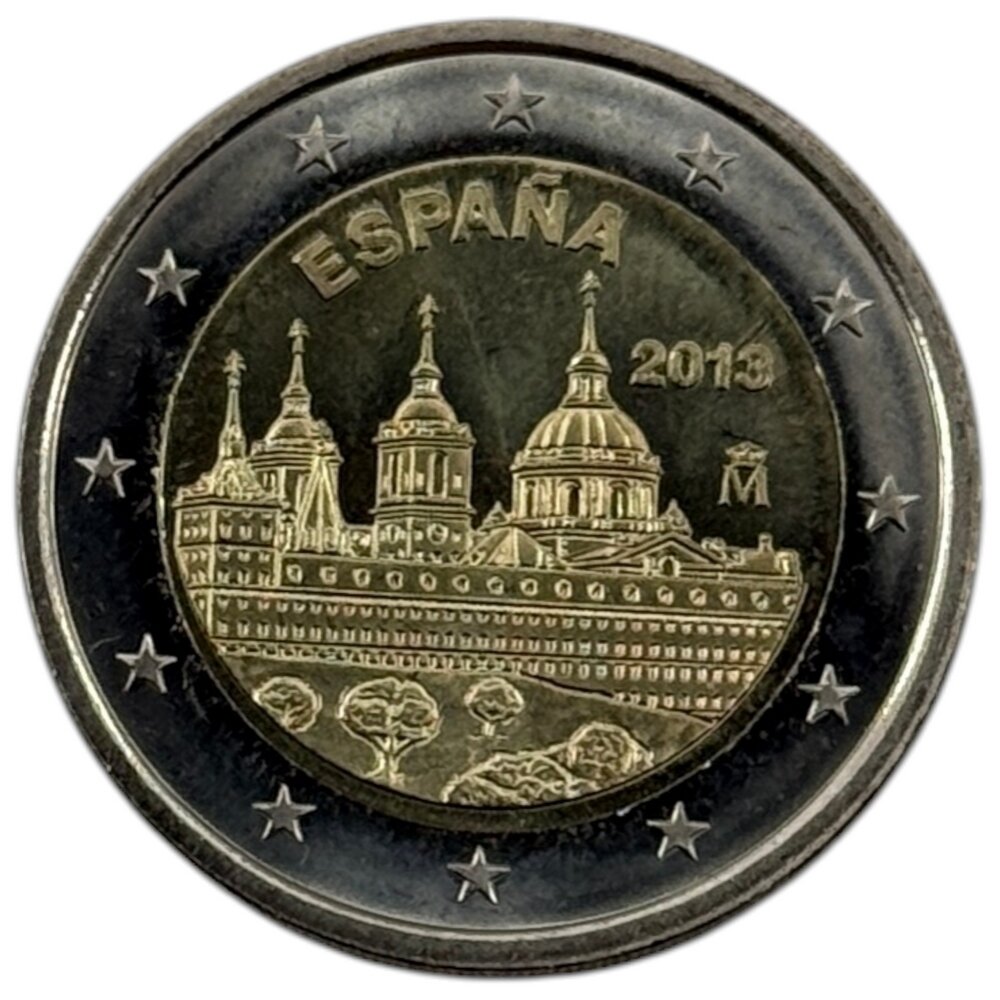 Испания 2 евро 2013 г. (Юнеско - Монастырь Эскориал)
