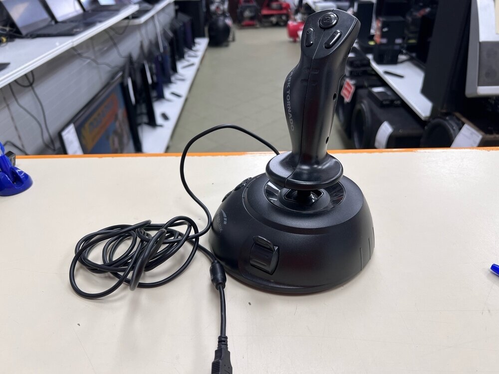 PC Джойстик Speedlink Dark Tornado Flight Stick, ПК (SL-6632-BK) Б/У уценка
