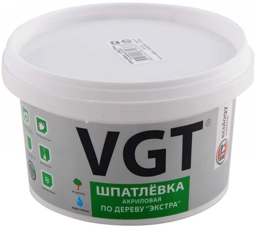 Шпатлевка по дереву 0,3кг экстра ВГТ (береза) 132363
