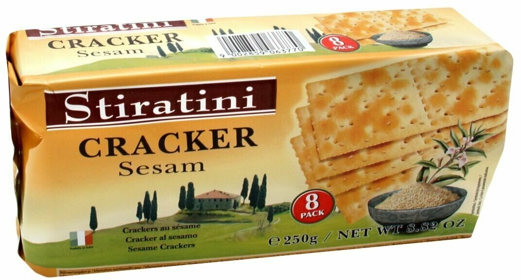 STIRATINI Крекеры с кунжутом, 250 г
