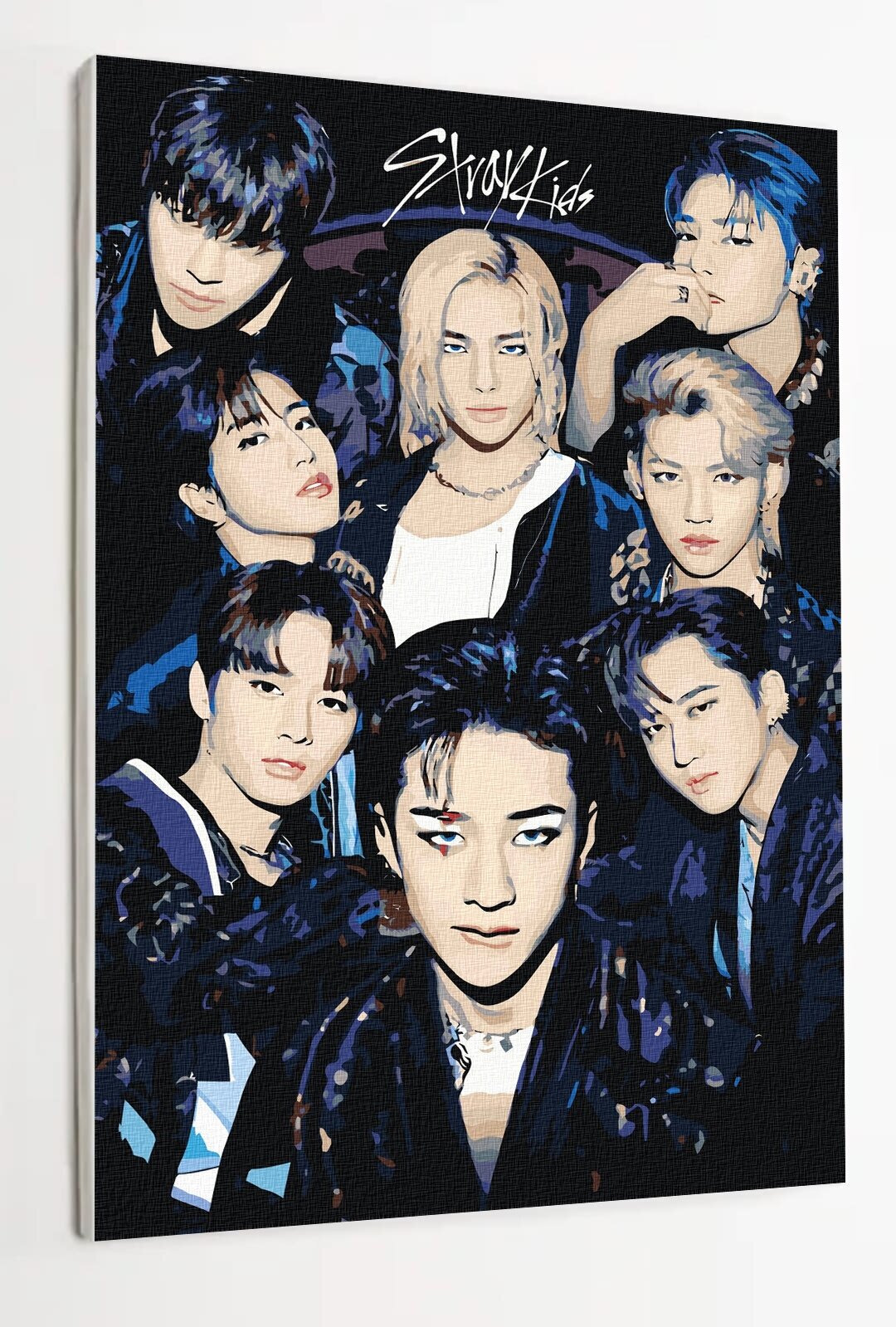 Картина по номерам на холсте с подрамником, Stray Kids, KPOP, 40х60 см