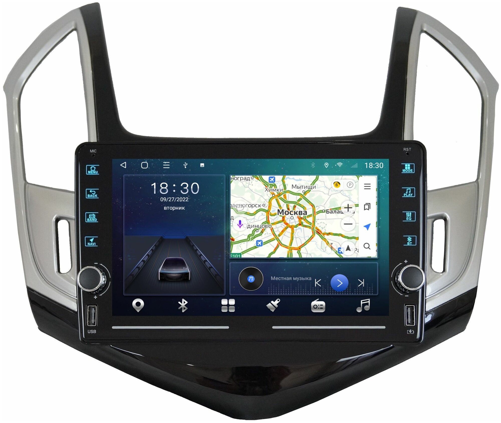 Магнитола Epic K9 Chevrolet Cruze 2012-2015 - Android 12 - 8 ядер - CarPlay - QLED экран - DSP процессор - 4G(Sim)