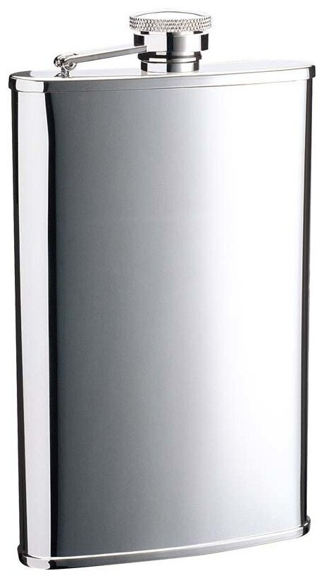 Фляга S.Quire 0,15 л, сталь, серебристый цвет,96x21x115 мм,