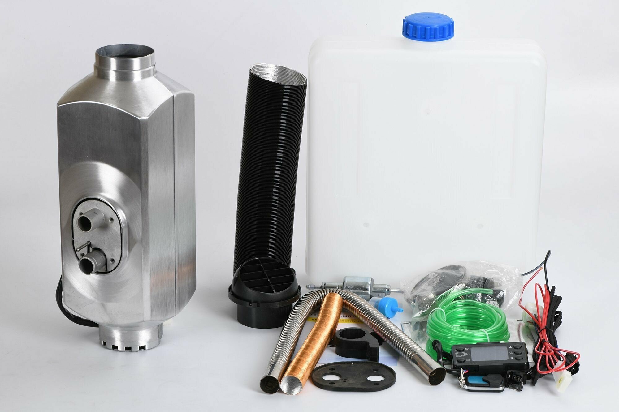 Автономный отопитель дизельный без корпуса (Фен Алюминий) 24 вольт 5кВт.