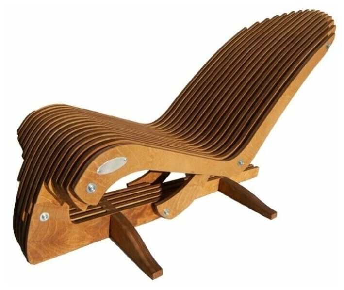 Шезлонг деревянный SEDEO Cubare II светлый