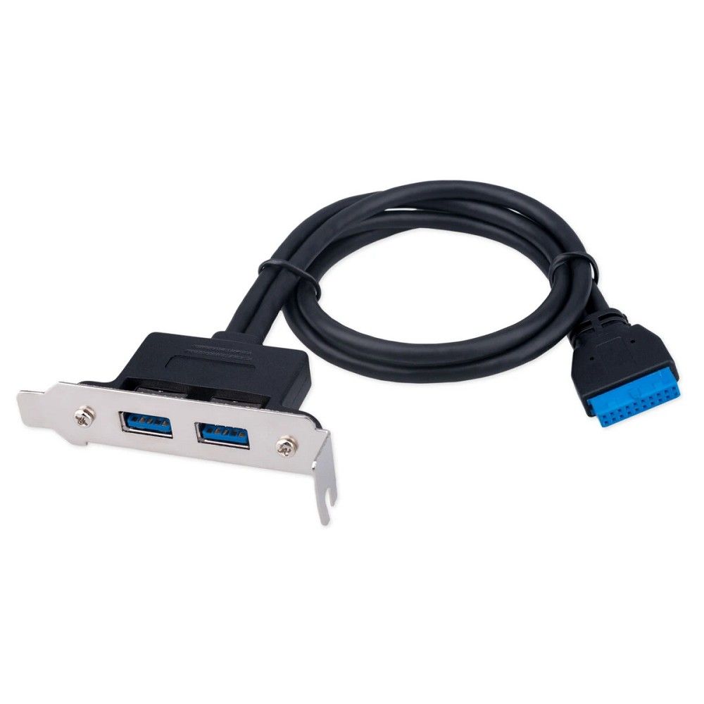 Планка USB 3.0 на заднюю панель низкопрофильная, 2 порта USB Cablexpert (CC-USB3-RECEPTACLE-LP)