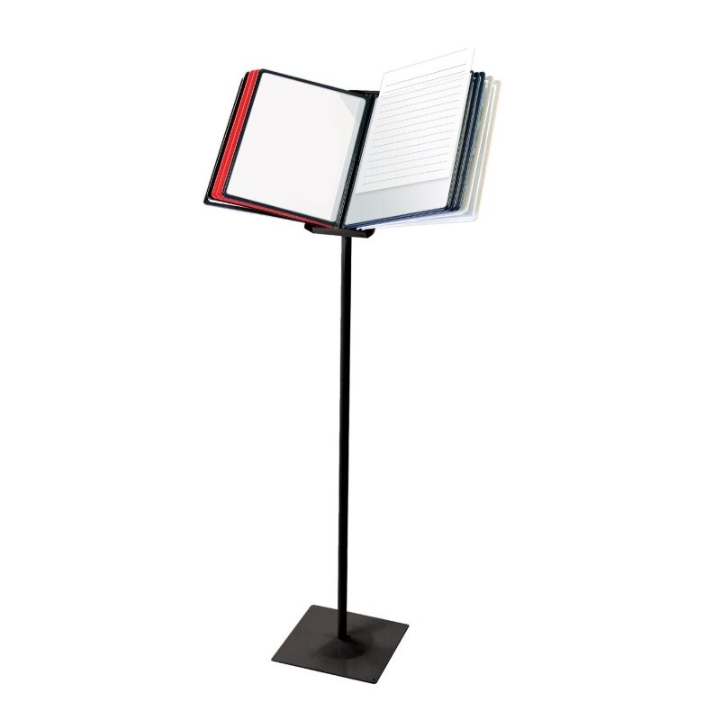 Демосистема напольная 10 цветных панелей А4 Solid черная