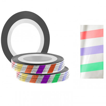 Jessnail Фольга для дизайна ногтей, №29 в рулоне 20м*0,8мм, голография радуга