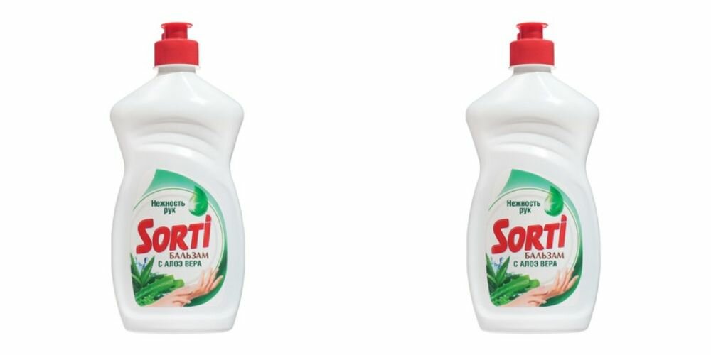 SORTI Бальзам для мытья посуды Алоэ-вера, 400 г, 2 уп