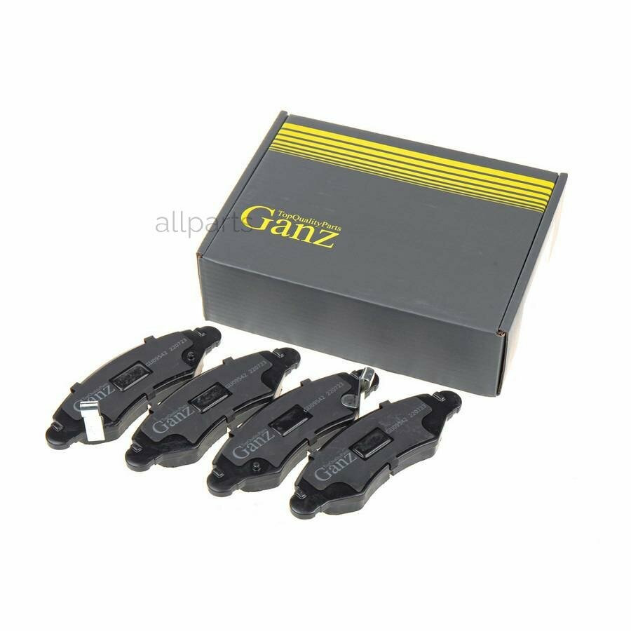 GANZ GIJ09542 Колодки тормозные передние для OPEL Agila/SUZUKI Swift II/SUBARU Justy III GANZ GIJ09542
