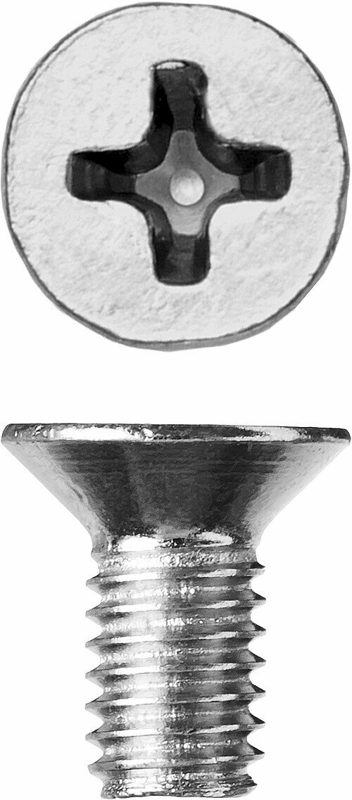 Винт с потайной головкой ЗУБР M5x12мм, DIN 965, кл. пр.4.8, 5кг 303110-05-012