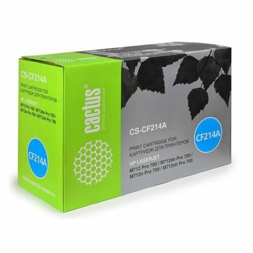 Картридж Cactus CS-CF214A, CF214A, черный / CS-CF214A