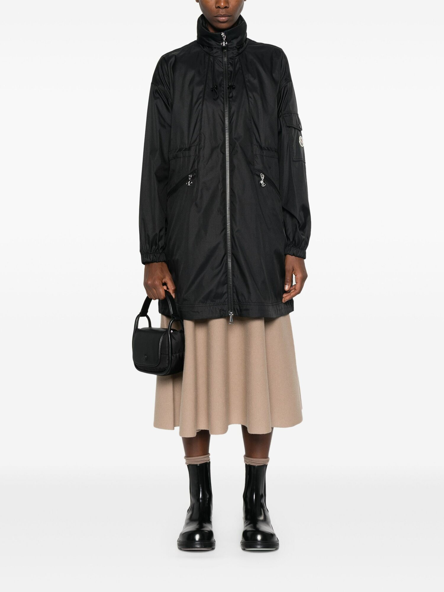 Парка Moncler Adhemar, размер 46, black/black — фото 1