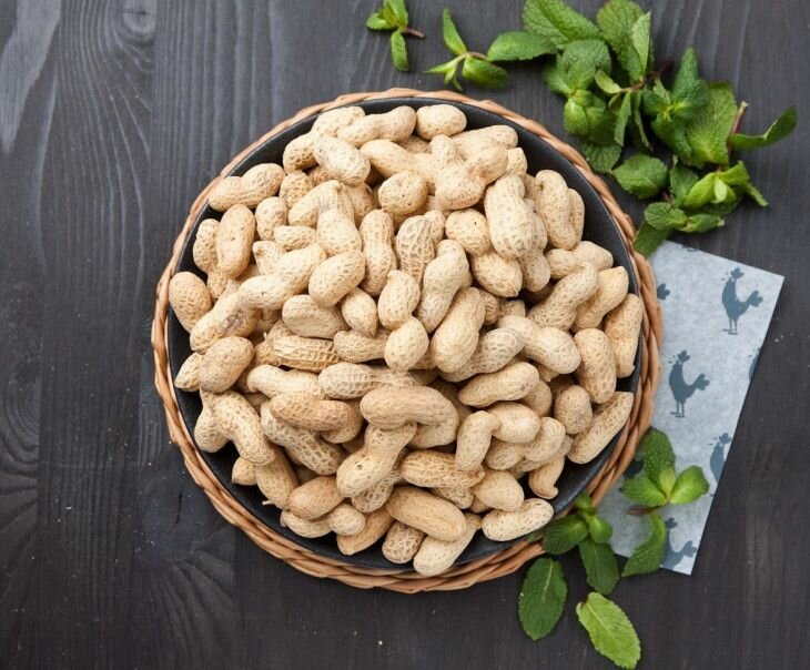 Арахис в скорлупе сырой, арахис неочищенный 1кг