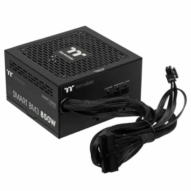 Блок питания Thermaltake Smart BM3 850W - TT Premium Edition (PS-SPD-0850MNFABE-3) черный - 850 Вт, ATX 20+4 пин, 4 pin + 4 pin CPU, 6 SATA, 4 x 6+2 pin PCI-E