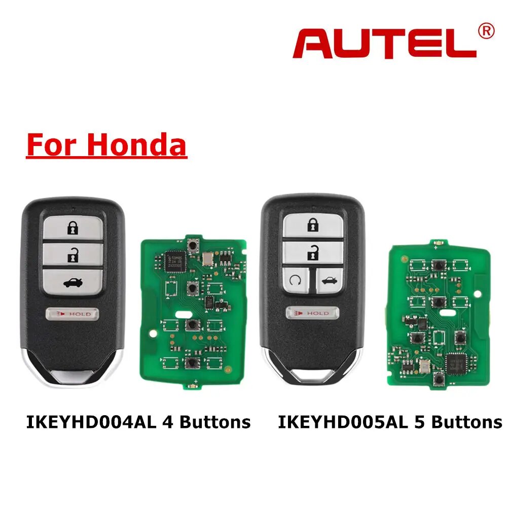 Универсальный смарт-ключ AUTEL для Chrysler/Cadillac/Honda/Hyundai/Nissan, 5 Buttons, For Honda