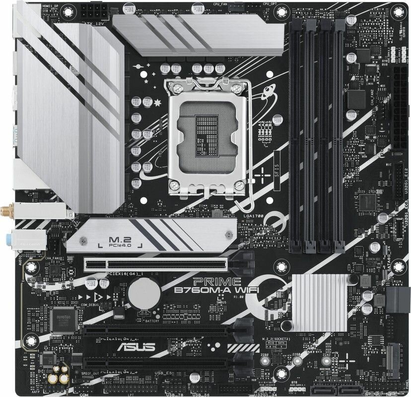 Материнская плата ASUS PRIME B760M-A WIFI (90MB1EL0-M0EAY0) PRIME B760M-A WIFI