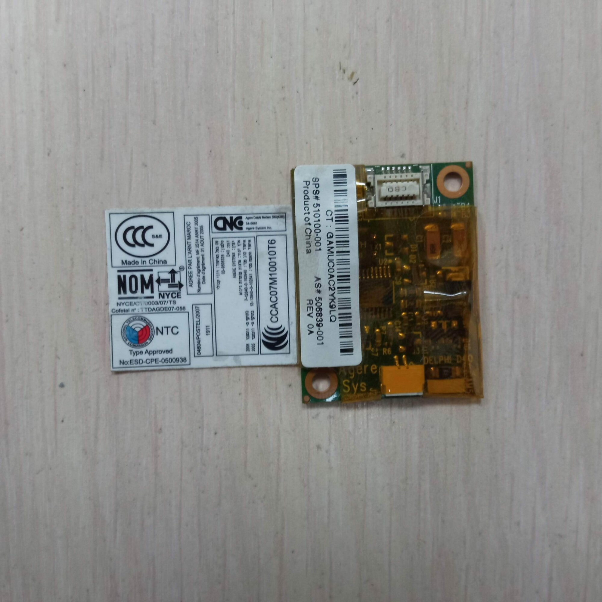 Модем Delphi D40 510100-001 HP Compaq 610 615