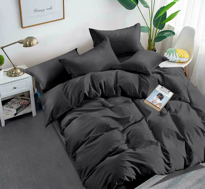 Пододеяльник из страйп-сатина 150 х 200 - М - 140 - Вулкан 1х1