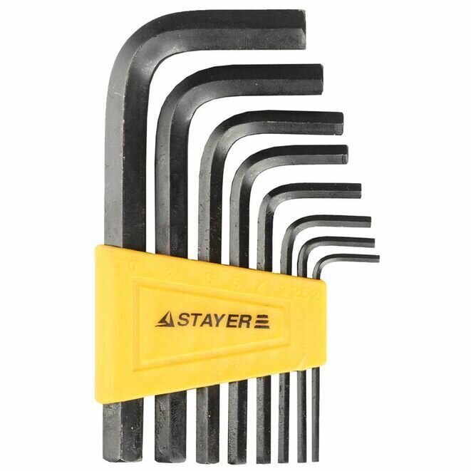 Ключи имбусовые, STAYER 8 шт.
