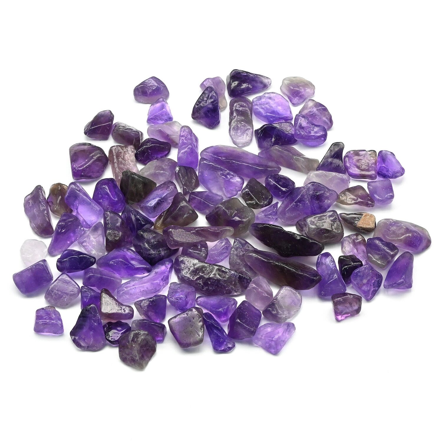 Аметист галтовка фракция 10-15мм, упаковка 100г .