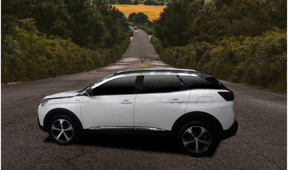 Дефлекторы Peugeot 3008, хромированные, 2017 года