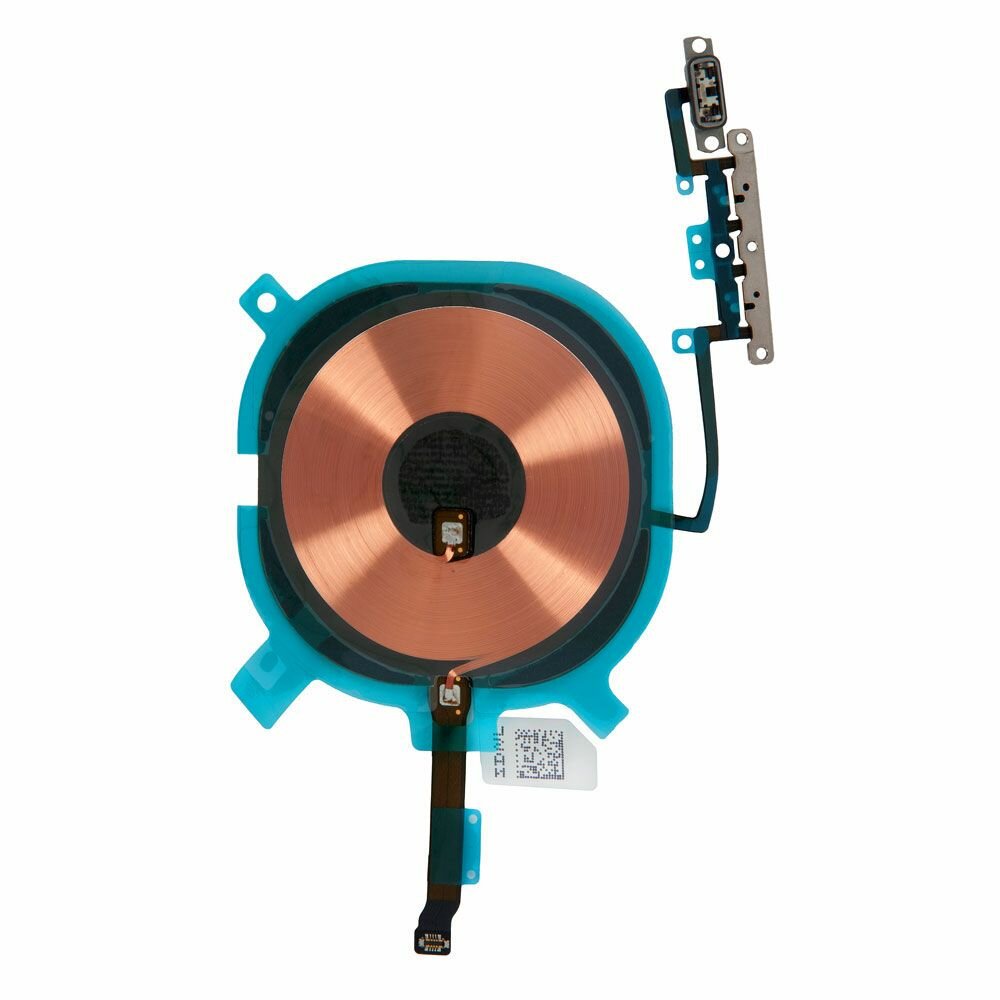 Катушка беспроводной зарядки со шлейфом кнопок громкости и включения для iPhone 11 Pro Max