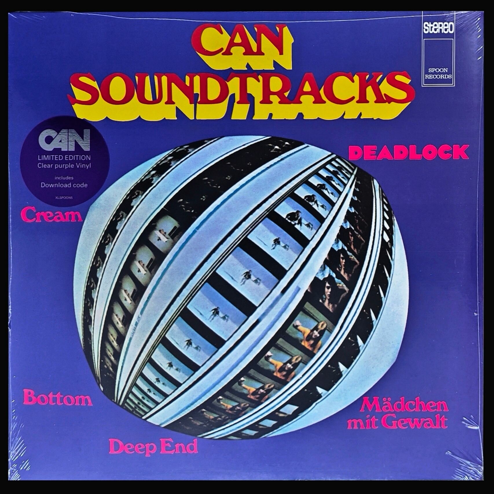 Виниловая пластинка Can - Soundtracks (LP, 2022, Spoon Records) clear purple vinyl