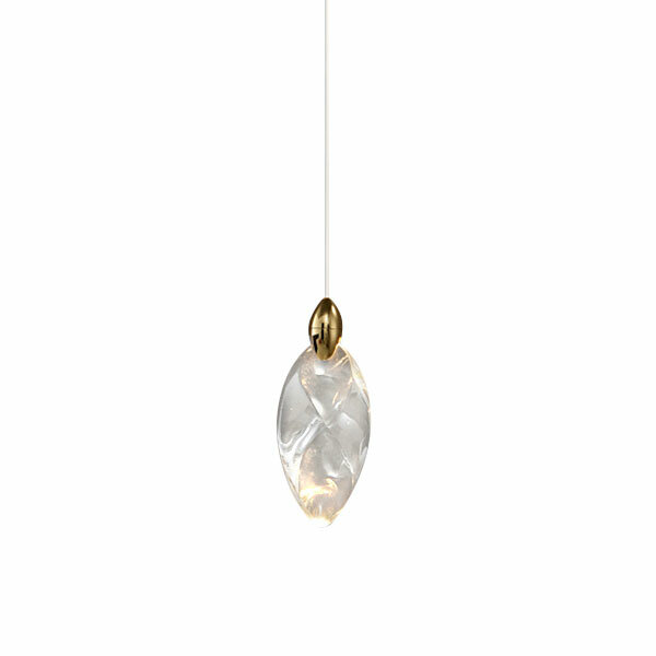 Подвесной светильник Delight Collection Colvin MT9176-1H titanium gold, Прозрачный/Золотой, LED, 1 x 3 Вт.