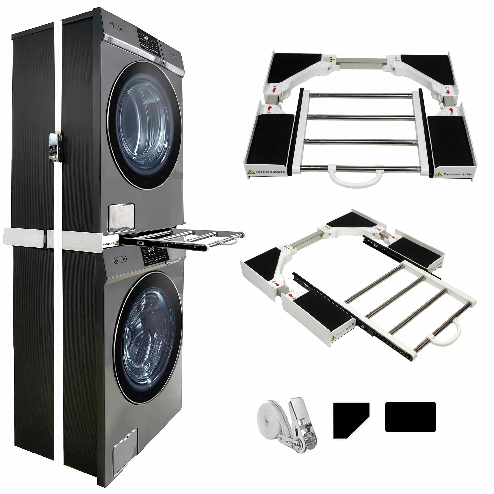 Соединительный элемент для сушильных машин универсальный, Аксессуар для стиральной машины