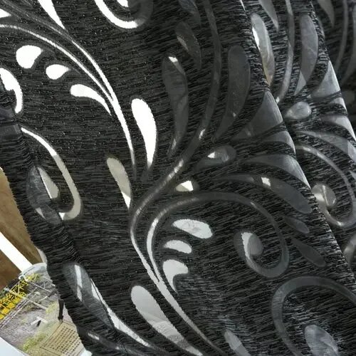 Полузатемняющие шторы NAPEARL фиолетовые, черные, белые W100cm L130cm, black