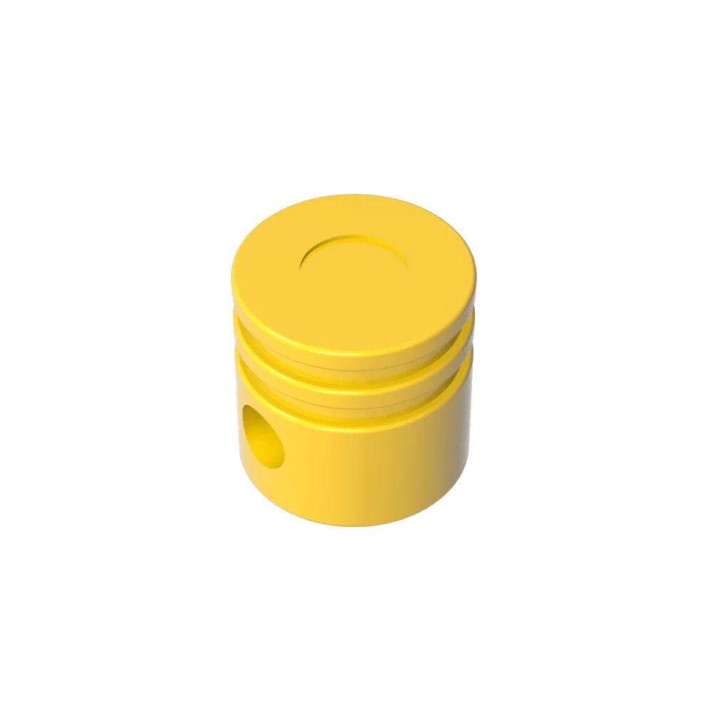 GOBRICKS Конструктор, двигатель, желтый, 10 шт.