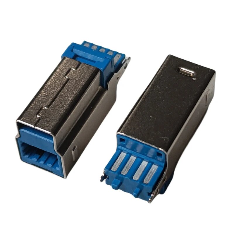 5 шт, высокоскоростной разъем USB 3.0, штекер B, тип 90 ° Пайка разъемов, ремонт интерфейса принтера своими руками