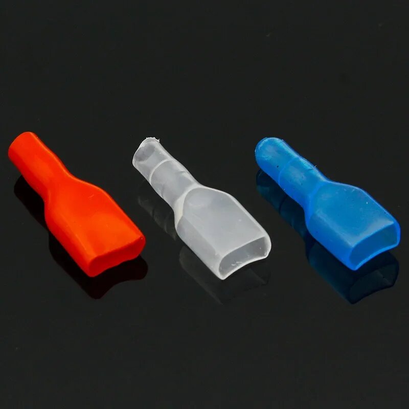 50 шт. чехлы для клемм FAMCDI 6,3 мм Mixed colors