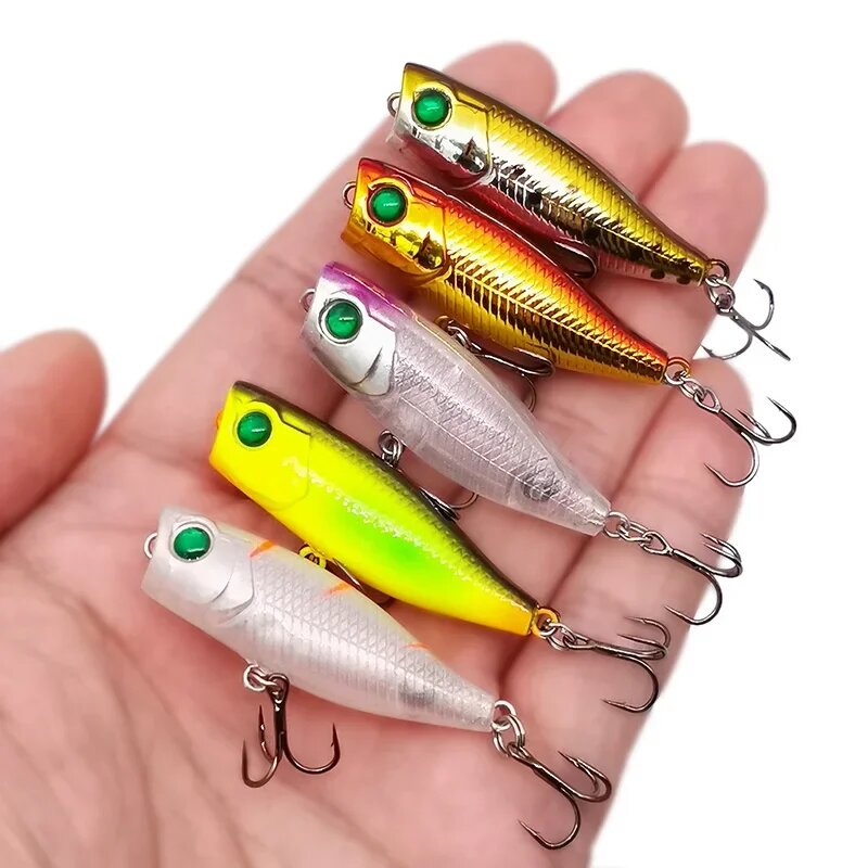 Поппер рыболовный 3.5g/4cm, 14# Triple Hook, Color: A — фото 1