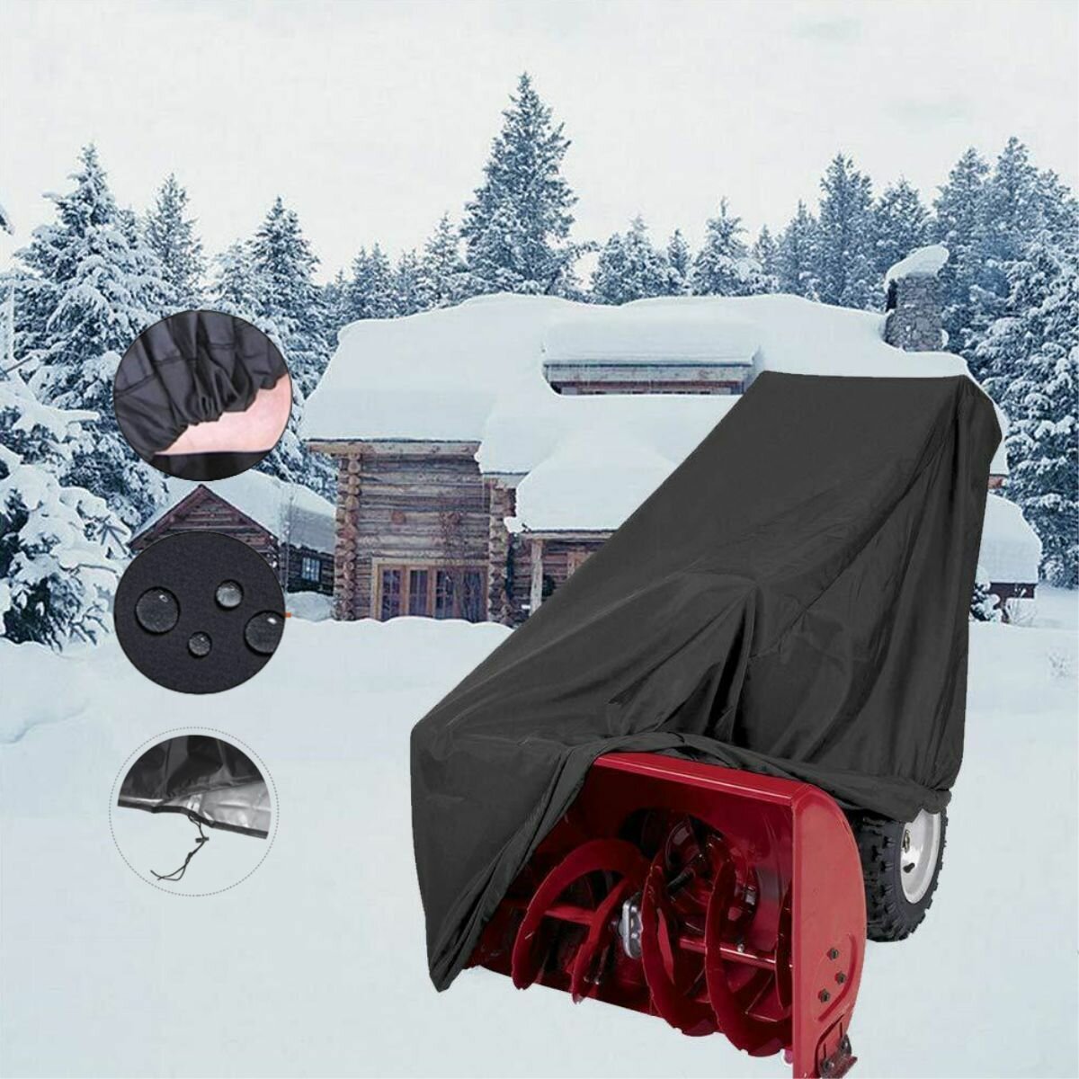 Чехол для снегоуборщика, садовой техники с шириной захвата до 76 см