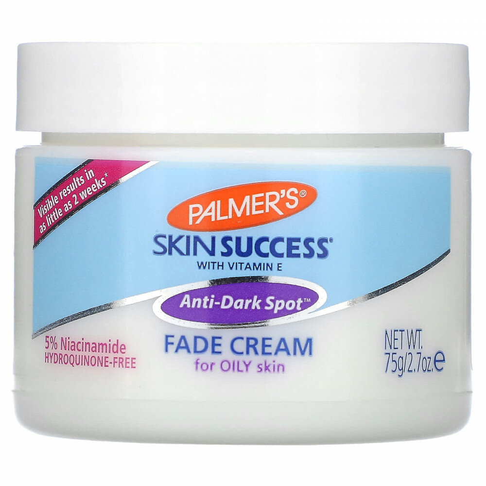 Palmer's, Skin Success® с витамином E, крем для обесцвечивания пигментных пятен для жирной кожи, 75 г (2,7 унции)