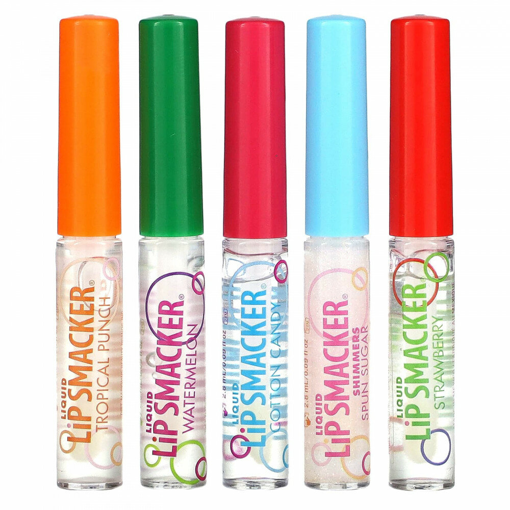 Lip Smacker, Жидкий блеск для губ, набор из 5 шт, 14 мл (0,45 жидк. унц.)