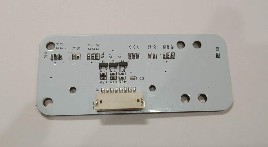 Плата с кнопками управления (FX-M 94V-0 E302652 D311-G V0.1 20181109) робота пылесоса Conga 1090 Connected (05410)