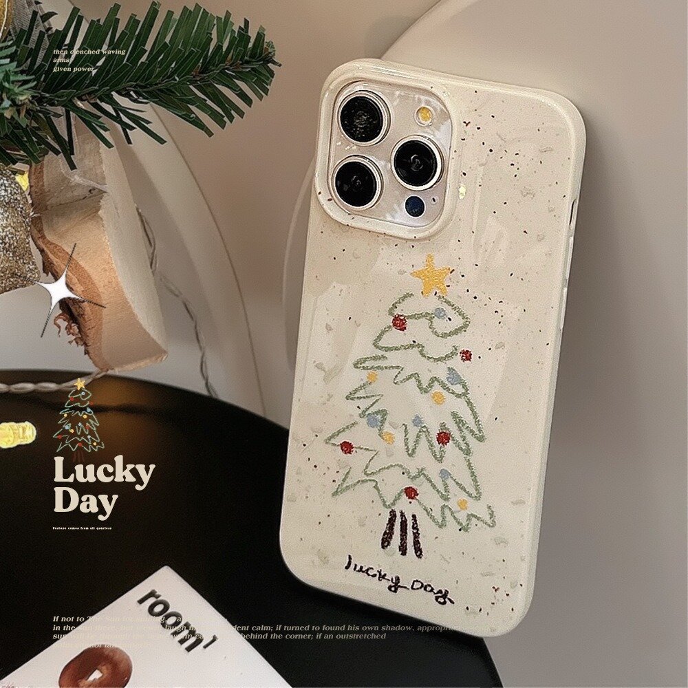 Чехол Welmax "Рождественская елка", для iPhone XS Max, защита от падений, белый